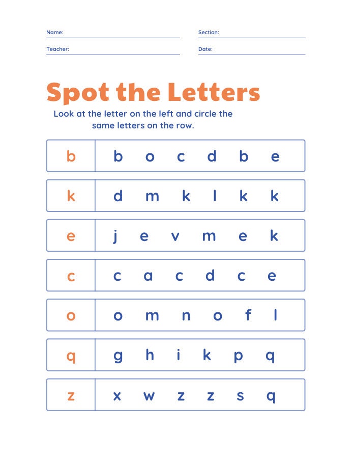 Preschool and Kindergarten Alphabet Tracing and Letter Recognition ...