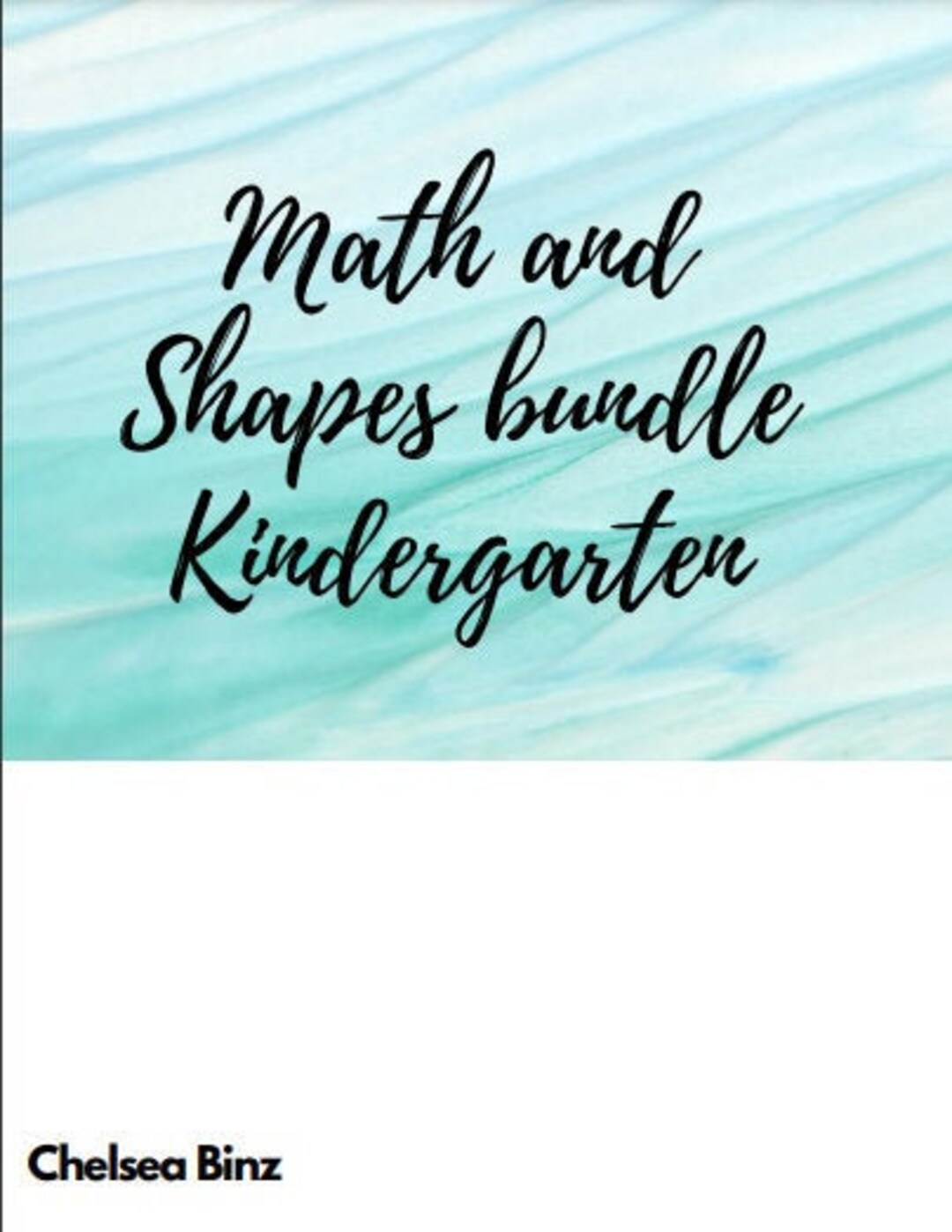 Preschool or Kindergarten Math and Shapes Bundle! - Etsy