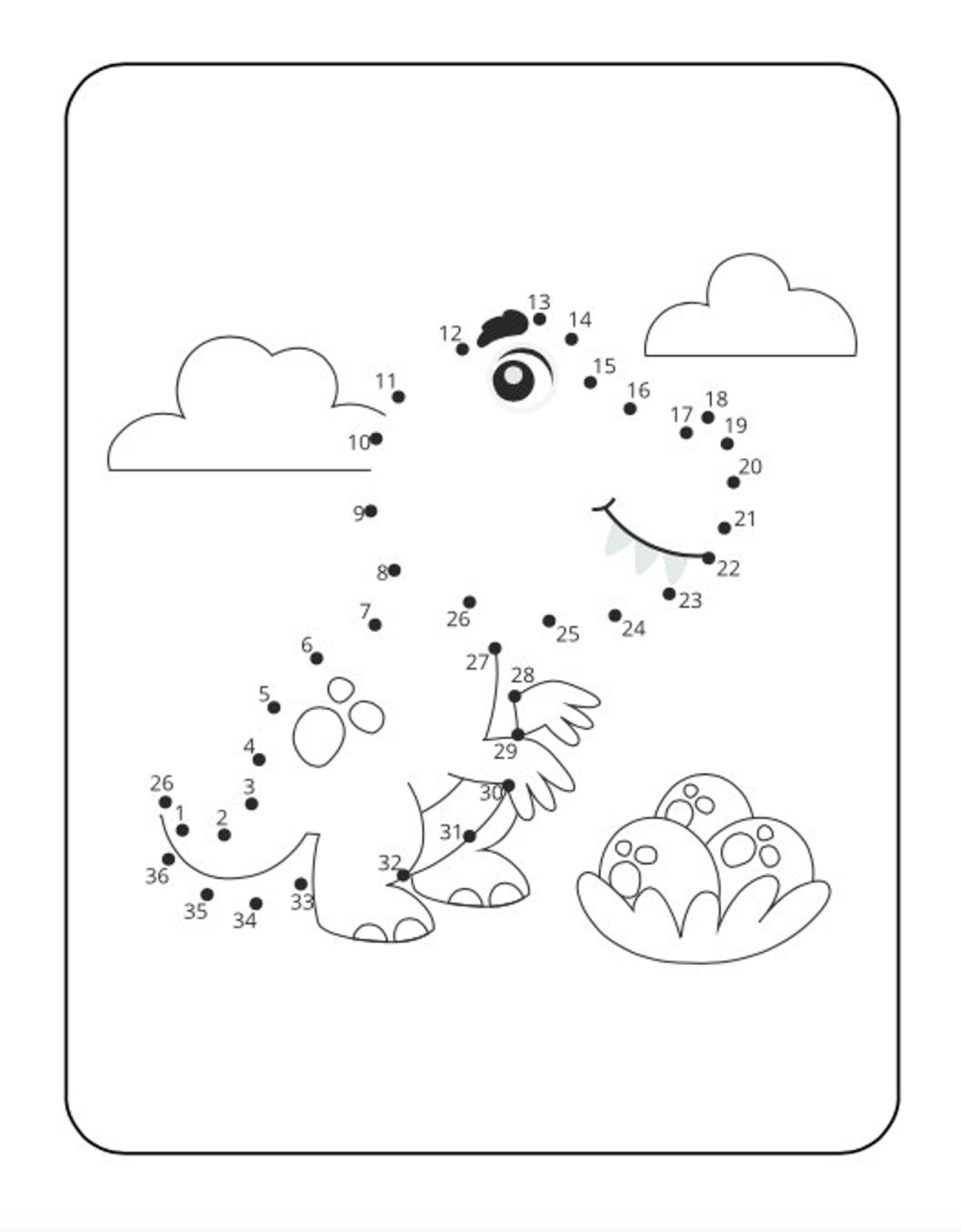 Children's Dinosaur Dot to Dot, Coloring Pages! - Etsy