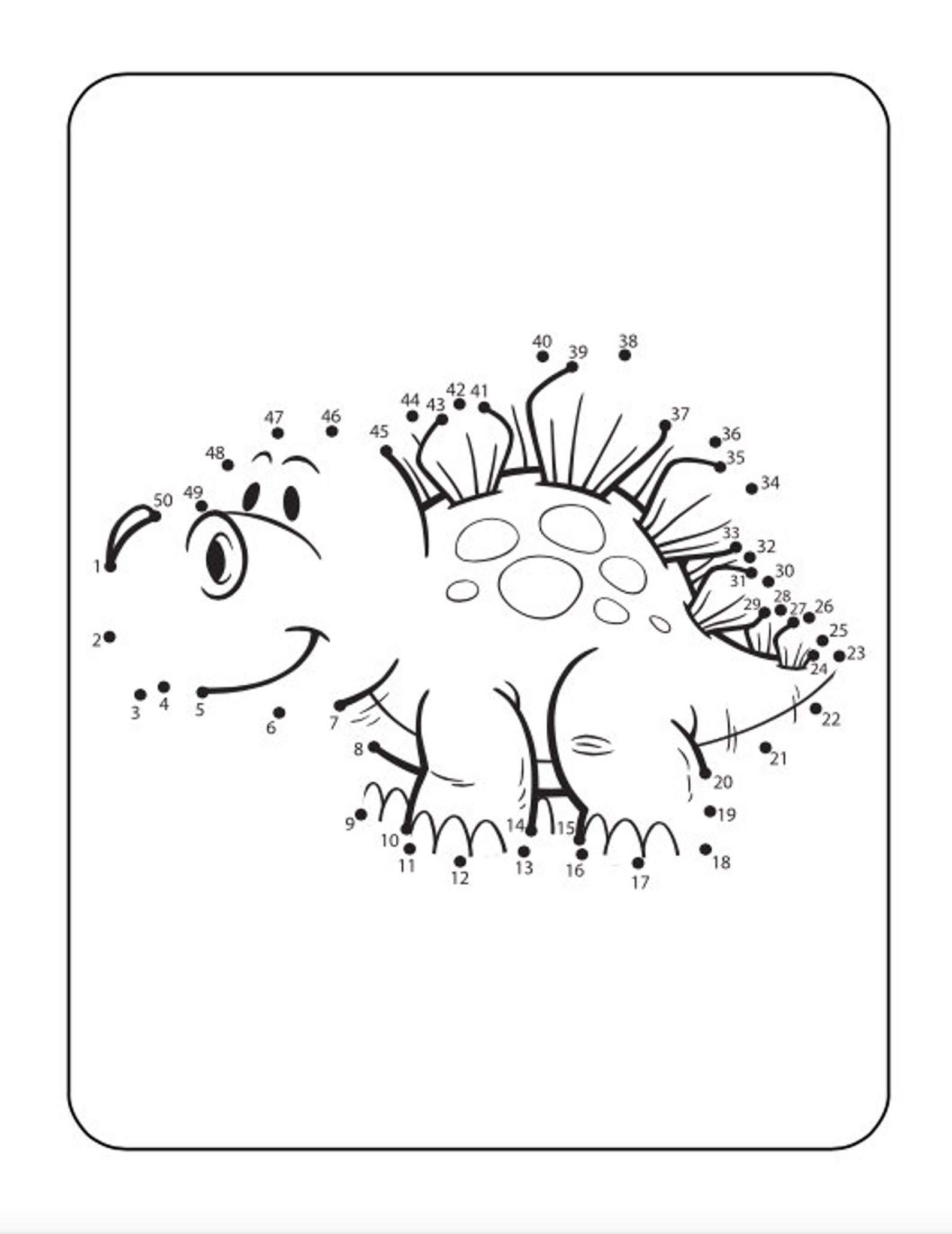 Children's Dinosaur Dot to Dot, Coloring Pages! - Etsy