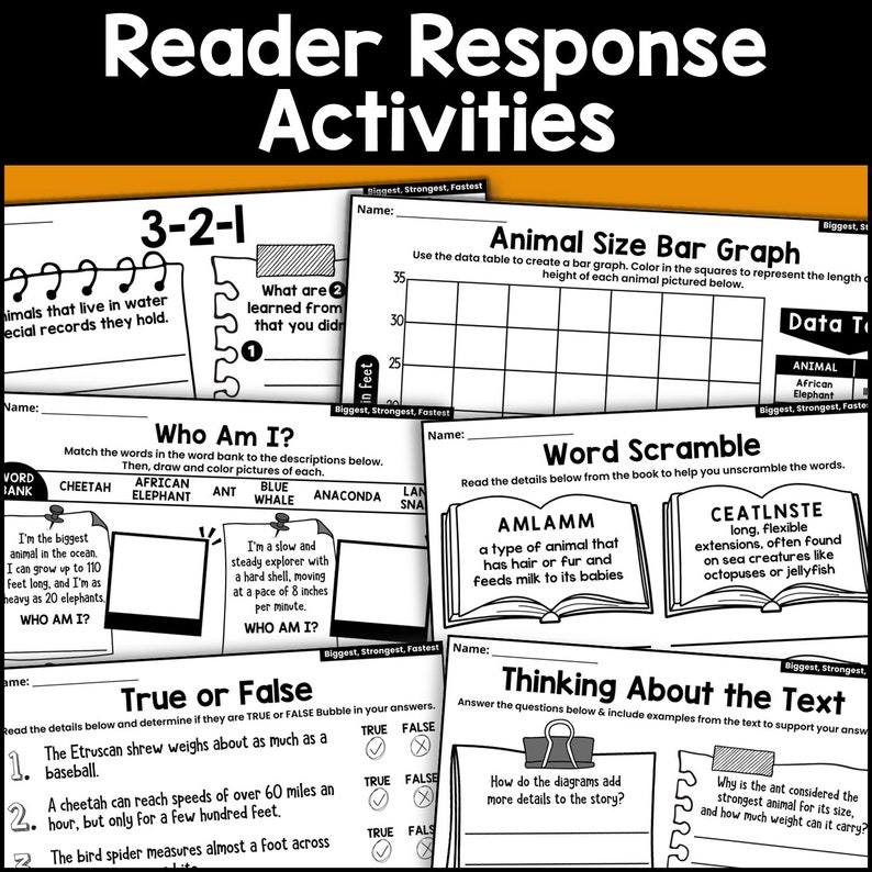 Biggest, Strongest, Fastest by Steve Jenkins Interactive Read-aloud ...