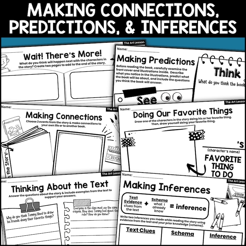 The Art Lesson by Tomie Depaola Read-aloud Book Companion Activities - Etsy