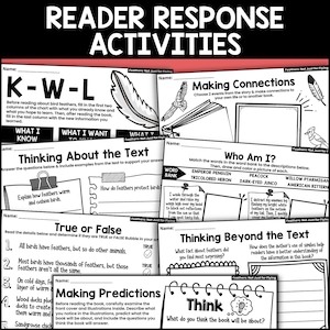 Feathers: Not Just for Flying Interactive Read-aloud Activities - Etsy