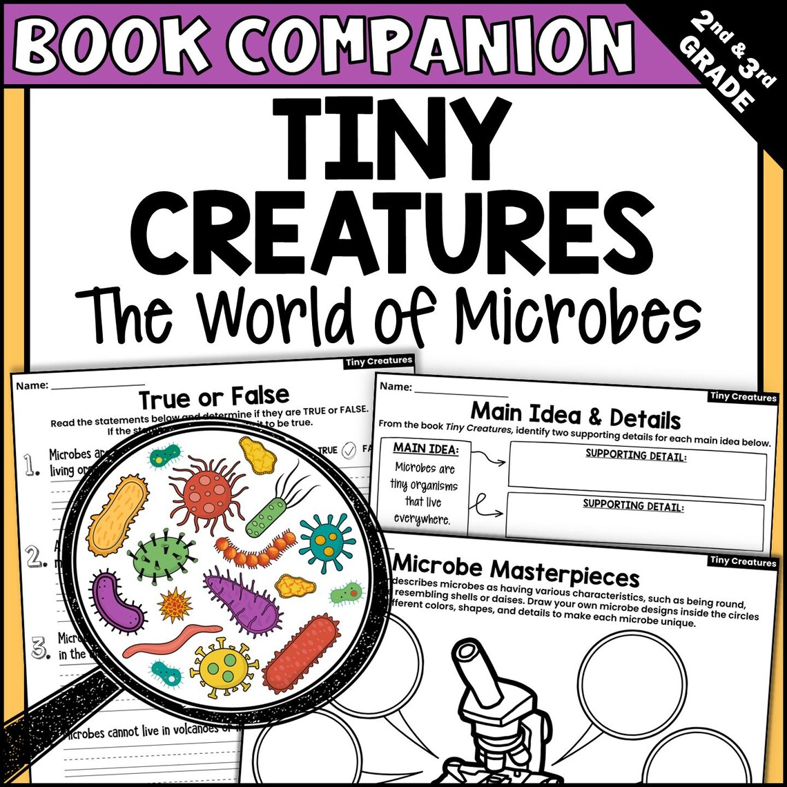 Tiny Creatures: the World of Microbes Interactive Read-aloud Activities ...