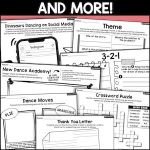 Brontorina! by James Howe Interactive Read-aloud Activities - Etsy