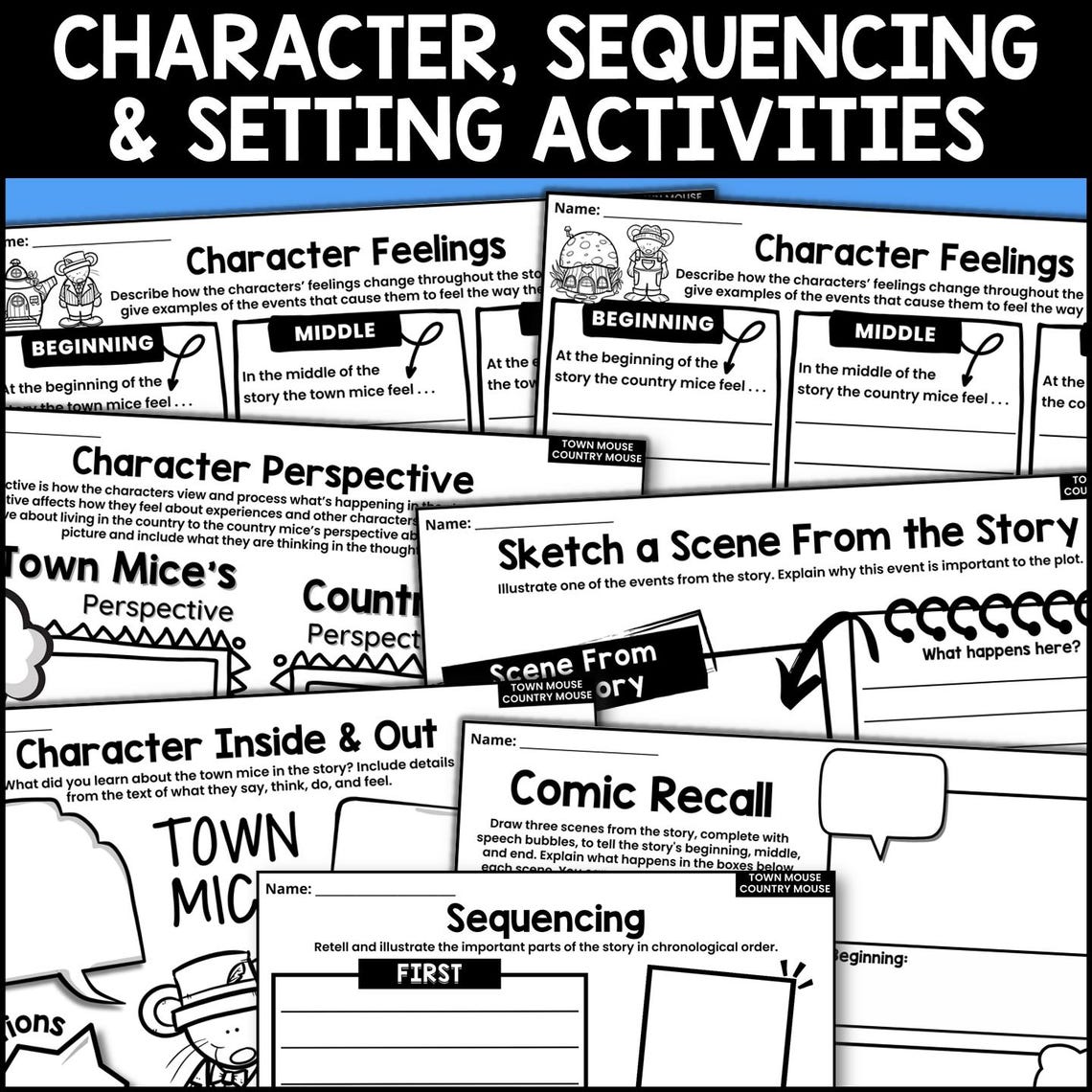 Town Mouse Country Mouse, by Jan Brett Interactive Read-aloud ...