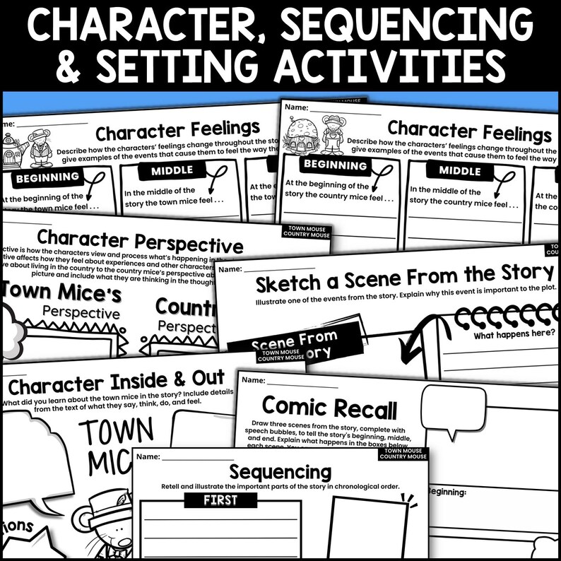 Town Mouse Country Mouse, by Jan Brett Interactive Read-aloud ...