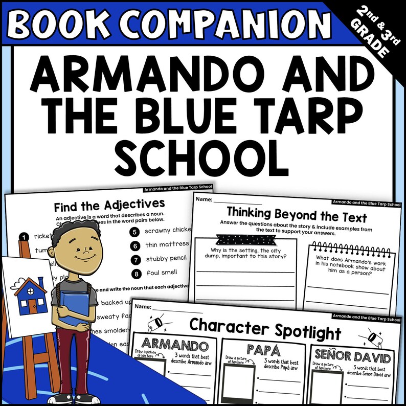 Armando and the Blue Tarp School Interactive Read-aloud Activities - Etsy