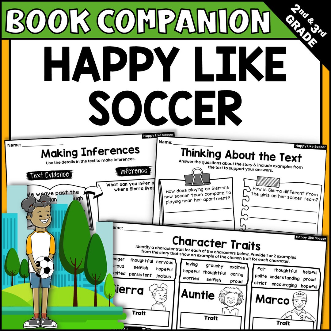 Happy Like Soccer Interactive Read-aloud Activities and Book Companion ...