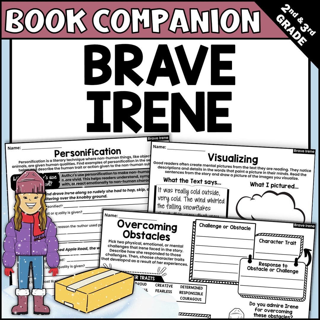 Brave Irene by William Steig Interactive Read-aloud Activities - Etsy