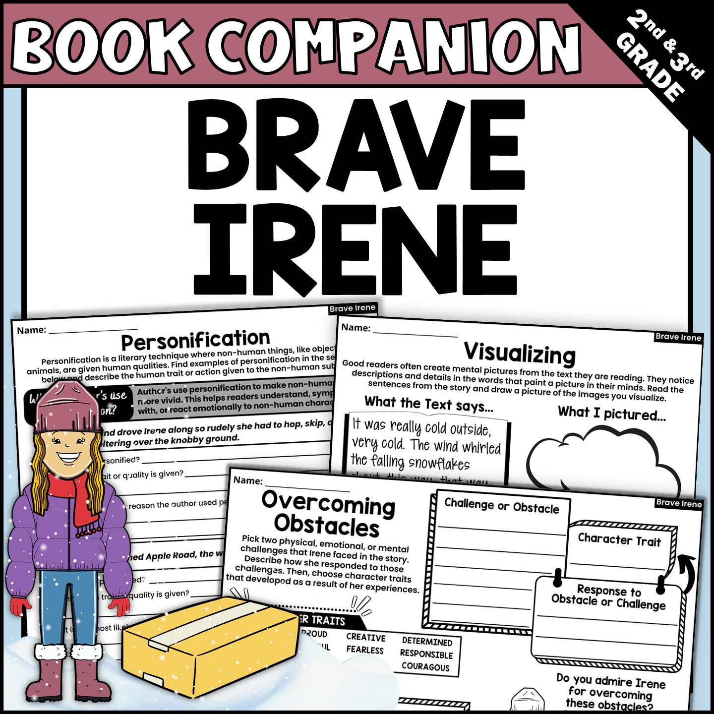 Brave Irene by William Steig Interactive Read-aloud Activities - Etsy