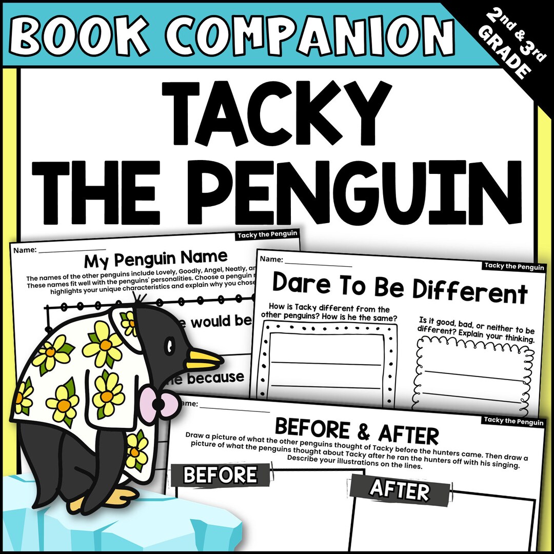 Tacky the Penguin Read-aloud Book Companion Activities - Etsy