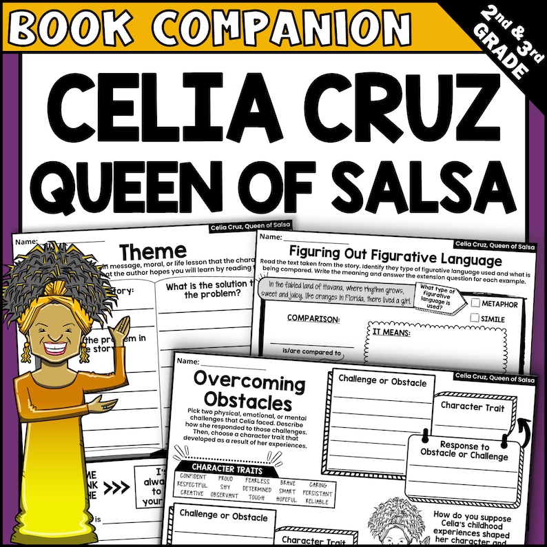 Celia Cruz, the Queen of Salsa Read-aloud Book Companion Activities - Etsy