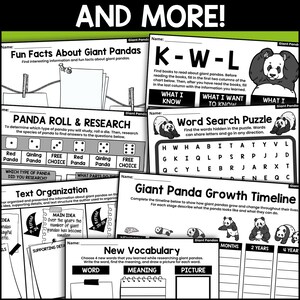 Giant Pandas by Gail Gibbons Interactive Read-aloud Activities and Book ...