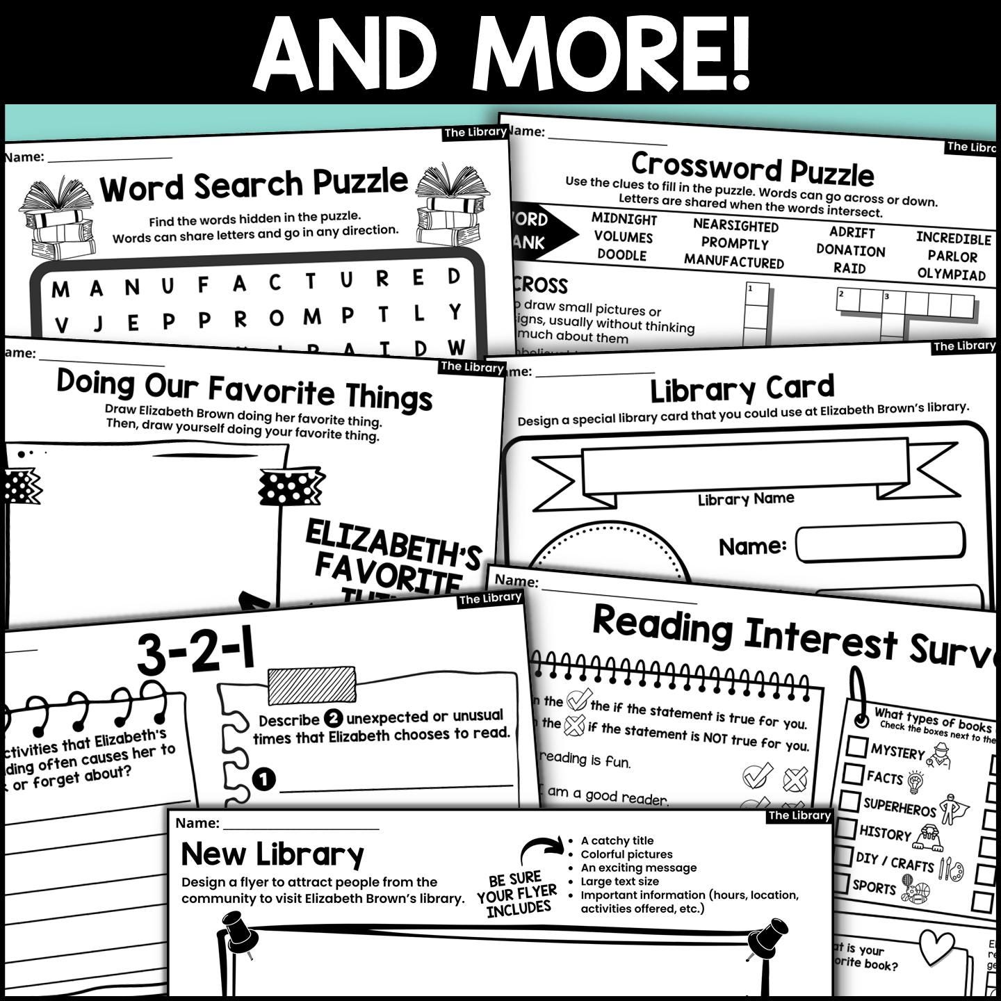 The Library Interactive Read-aloud Activities and Book Companion - Etsy