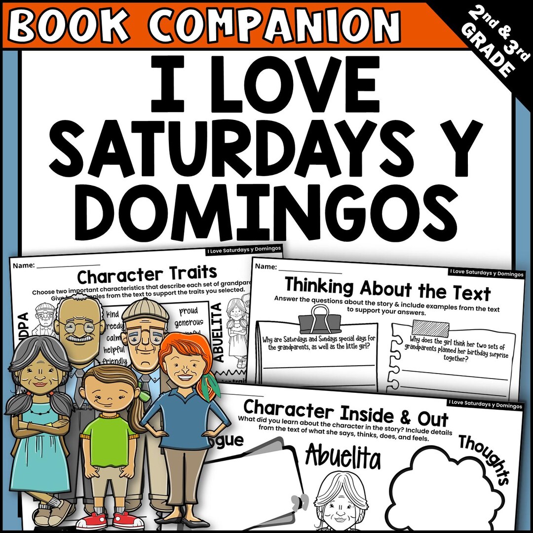 I Love Saturdays Y Domingos Read Aloud Book Companion Activities for ...