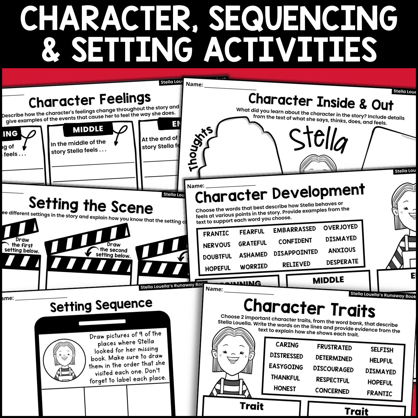 Stella Louella's Runaway Book Interactive Read-aloud Activities and ...