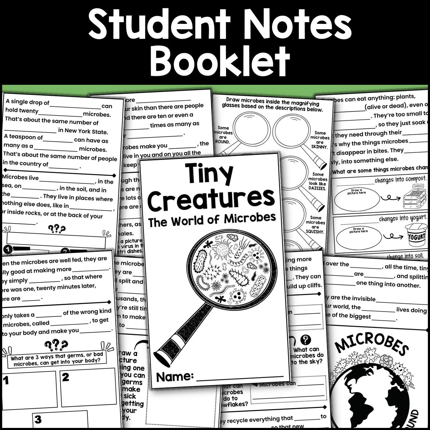Tiny Creatures: the World of Microbes Interactive Read-aloud Activities ...