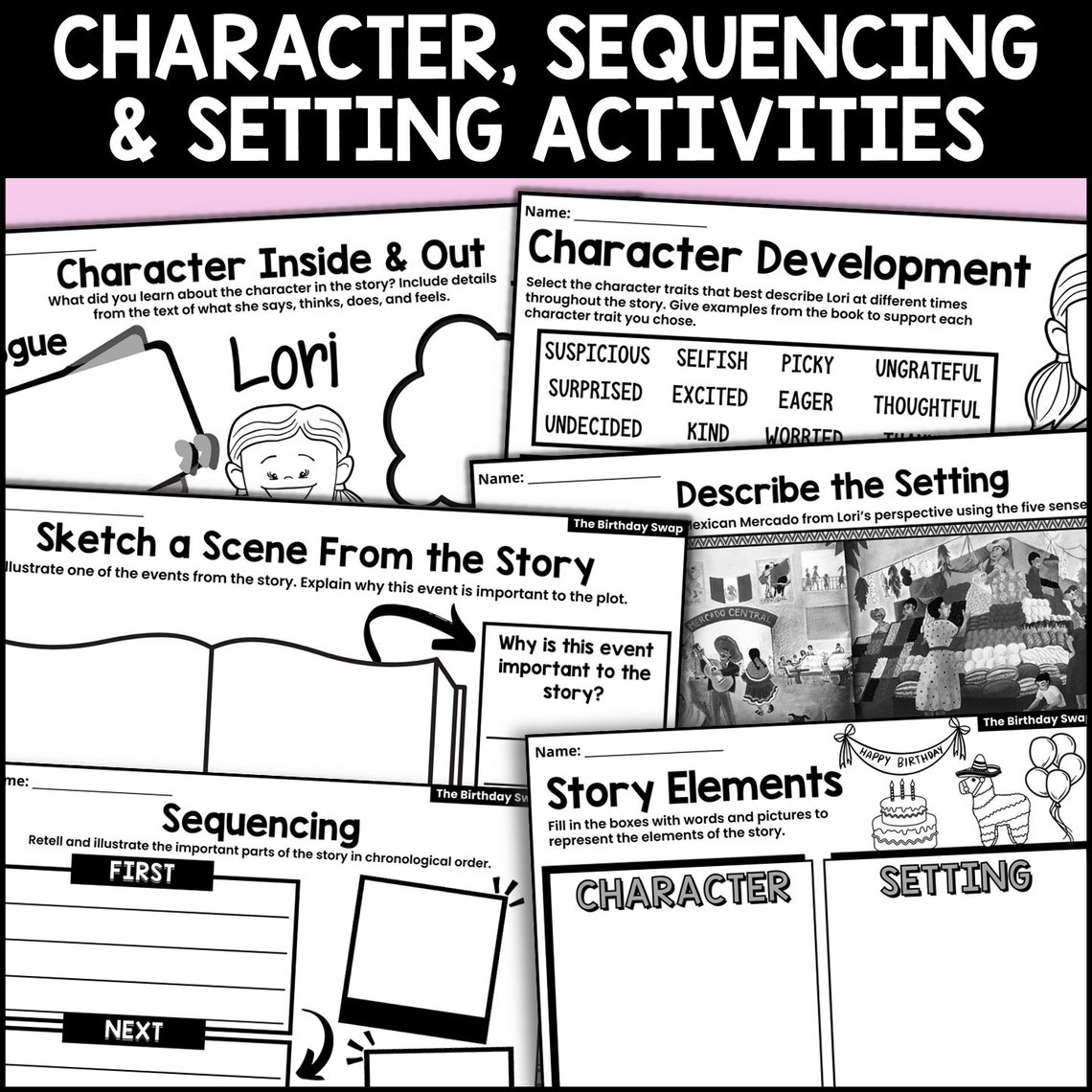 The Birthday Swap Interactive Read-aloud Activities and Book Companion ...