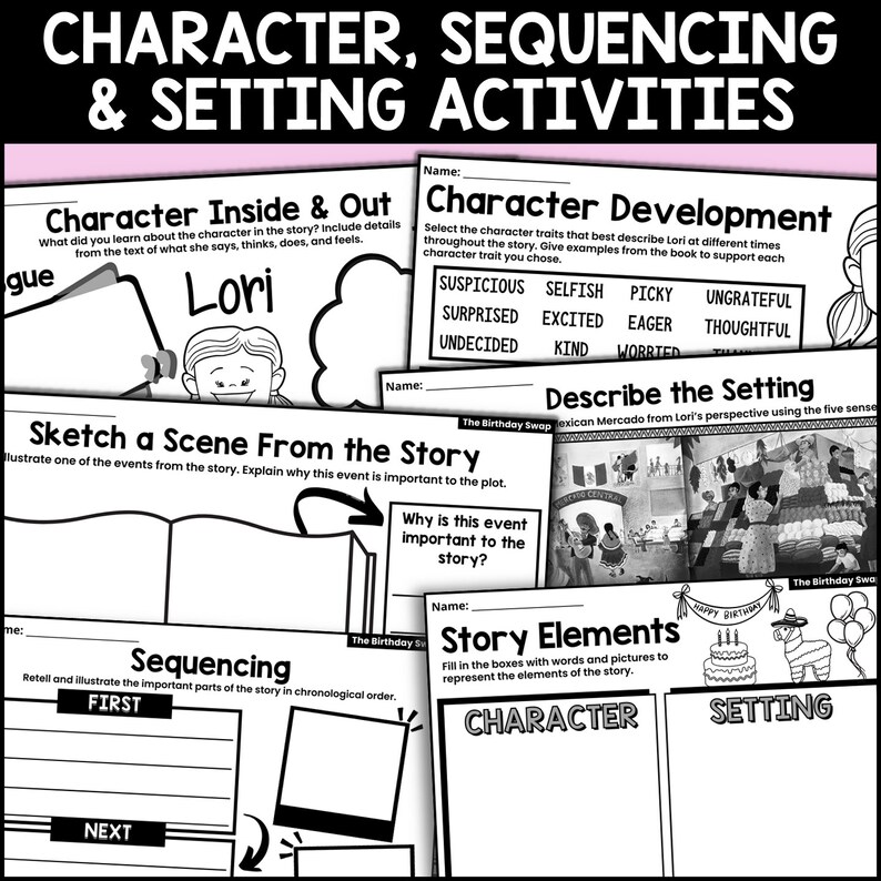 The Birthday Swap Interactive Read-aloud Activities and Book Companion ...