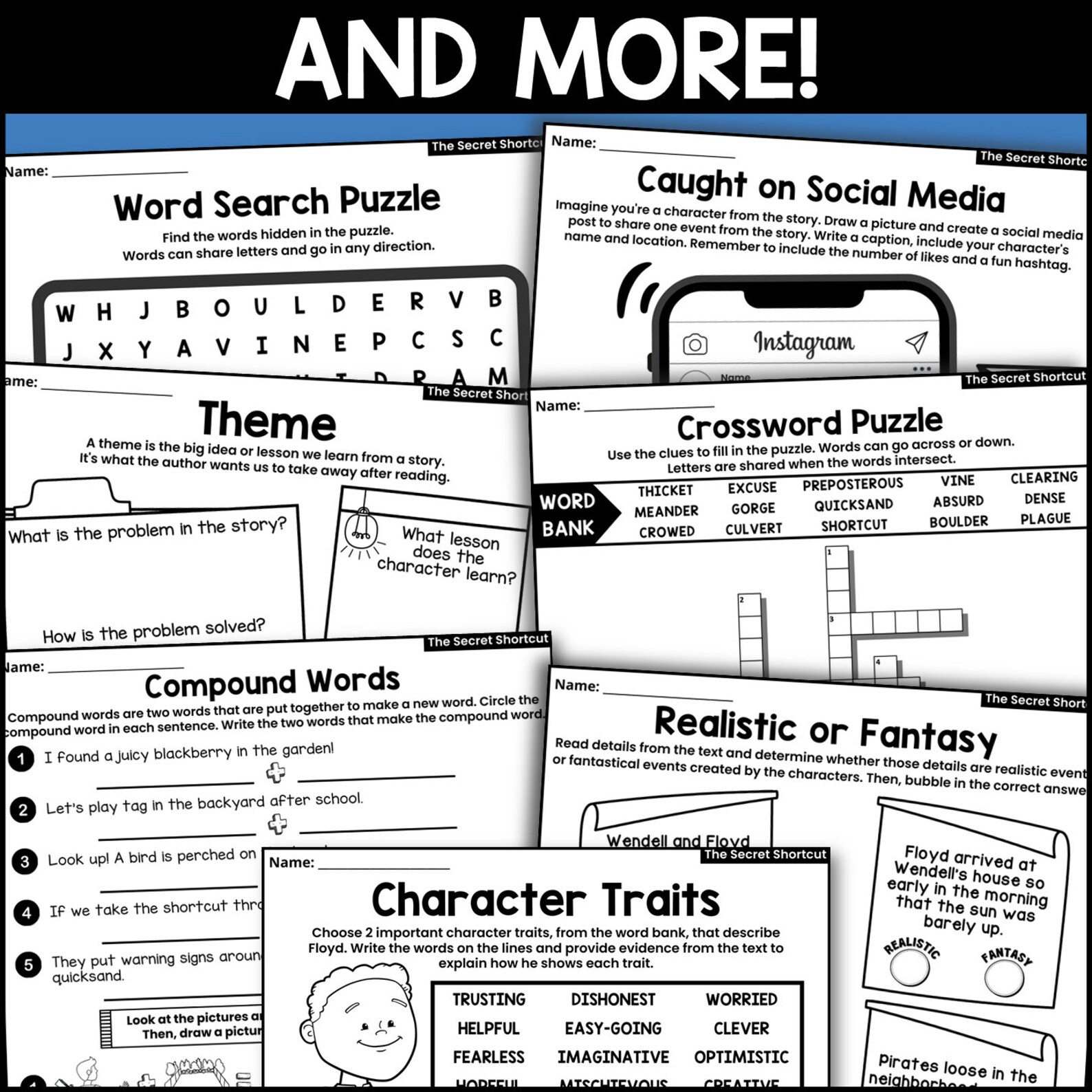The Secret Shortcut Interactive Read-aloud Activities and Book ...