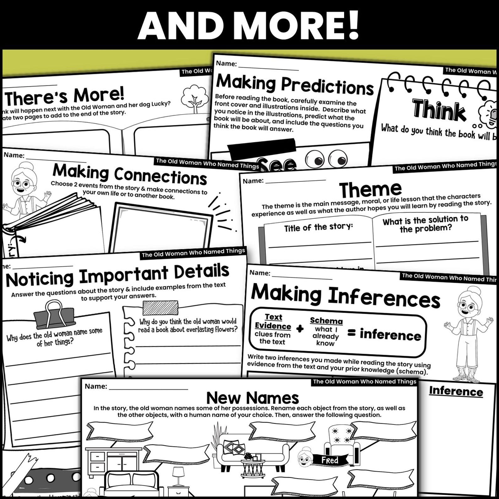 The Old Woman Who Named Things Interactive Read-aloud Activities and ...