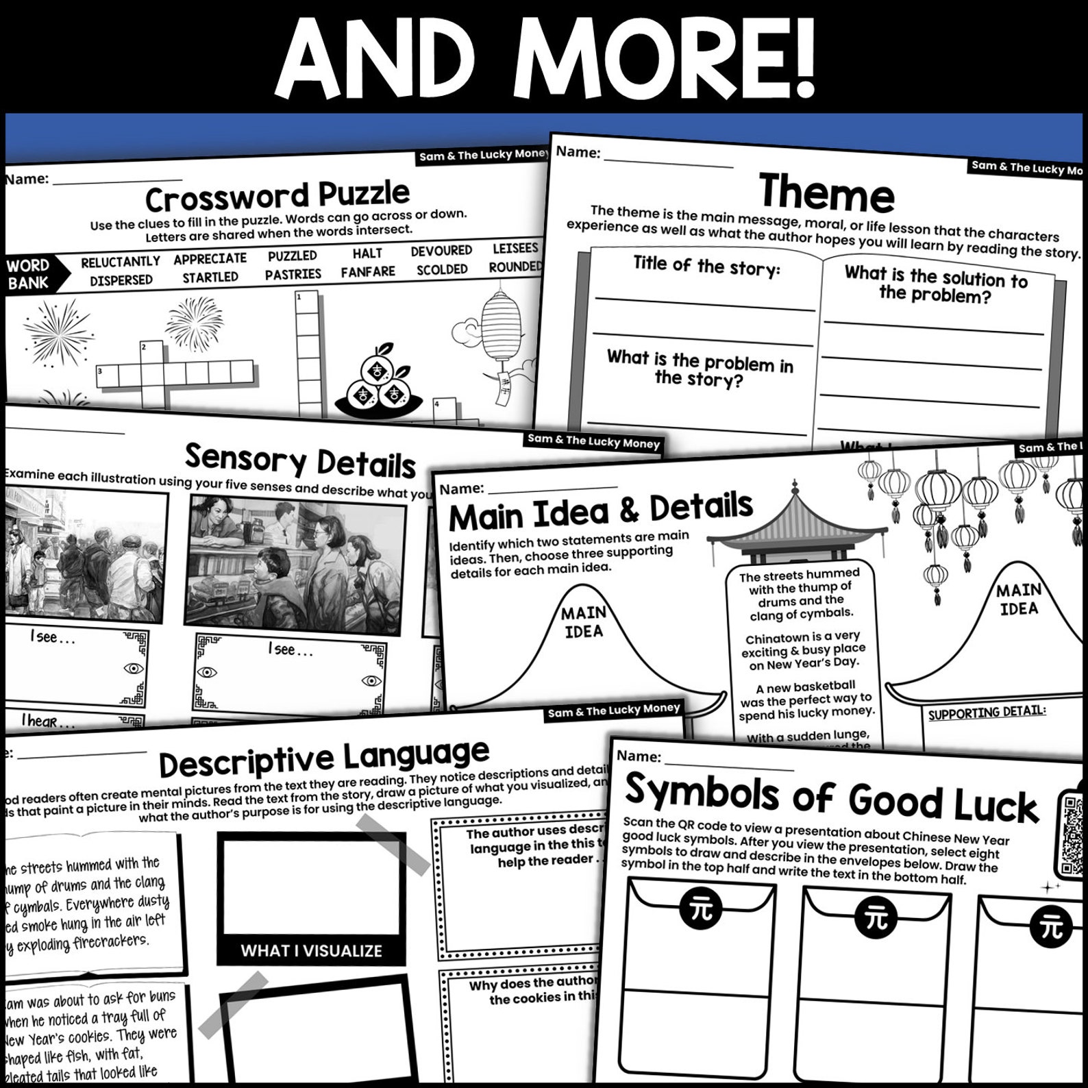 Sam and the Lucky Money Interactive Read-aloud Activities and Book ...