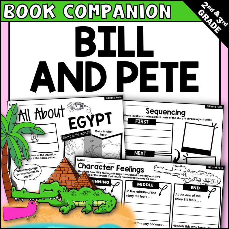 Bill and Pete by Tomie Depaola Interactive Read-aloud Book Companion ...