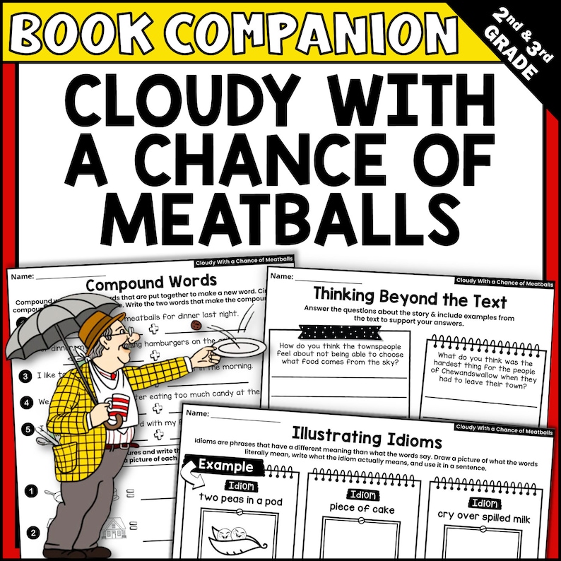 Cloudy With a Chance of Meatballs Read-aloud Activities and Book ...