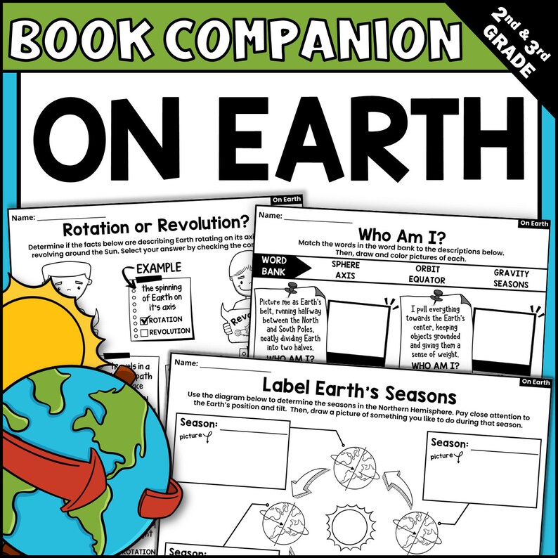 On Earth Interactive Read-aloud and Book Companion Activities - Etsy