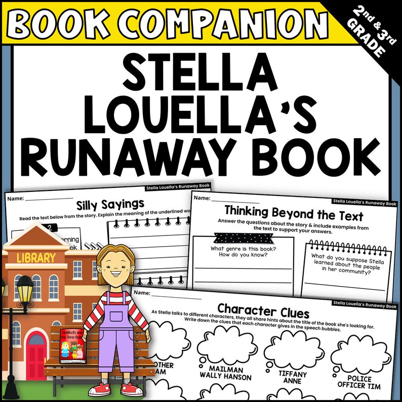 Stella Louella's Runaway Book Interactive Read-aloud Activities and ...