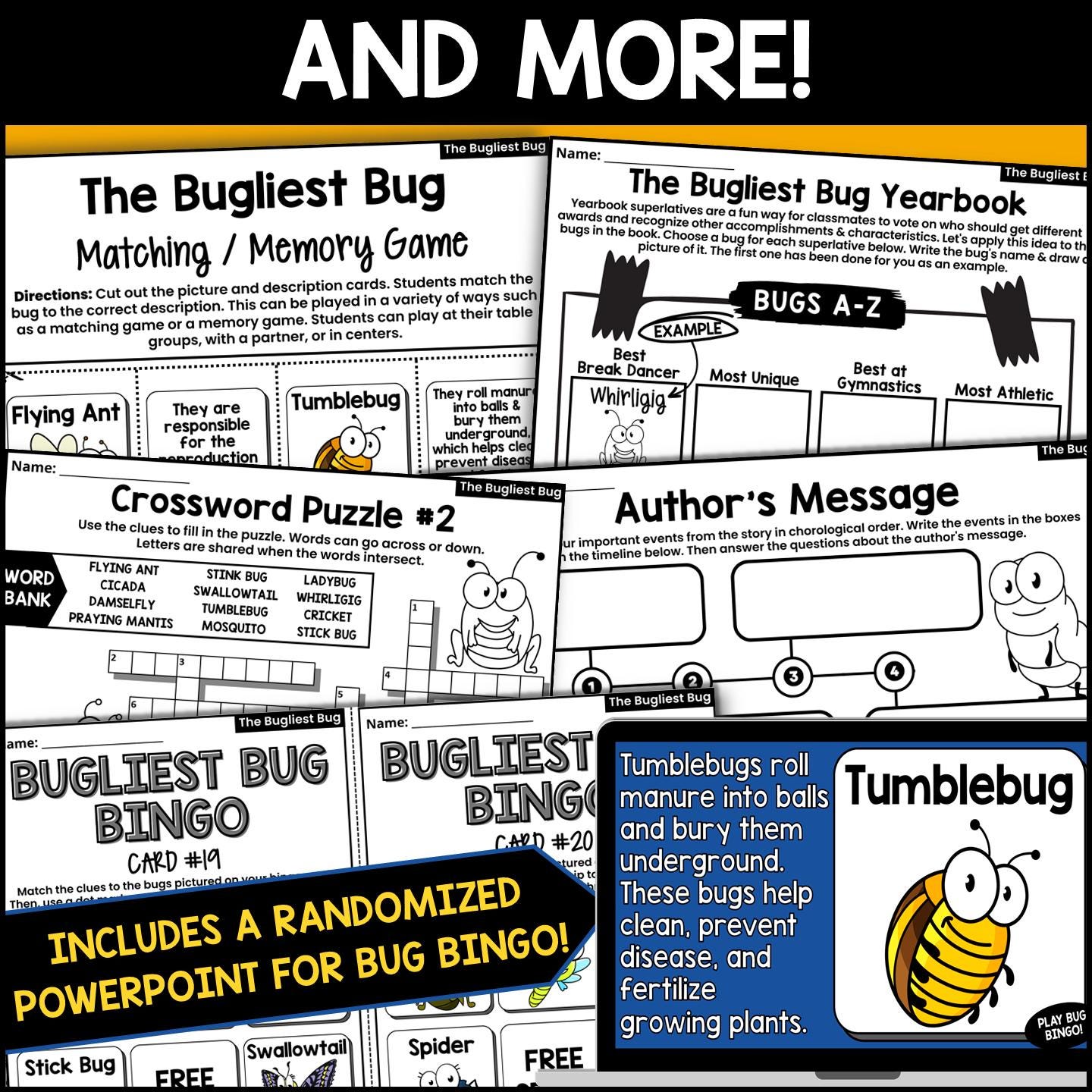 The Bugliest Bug Interactive Read-aloud Activities and Book Companion ...