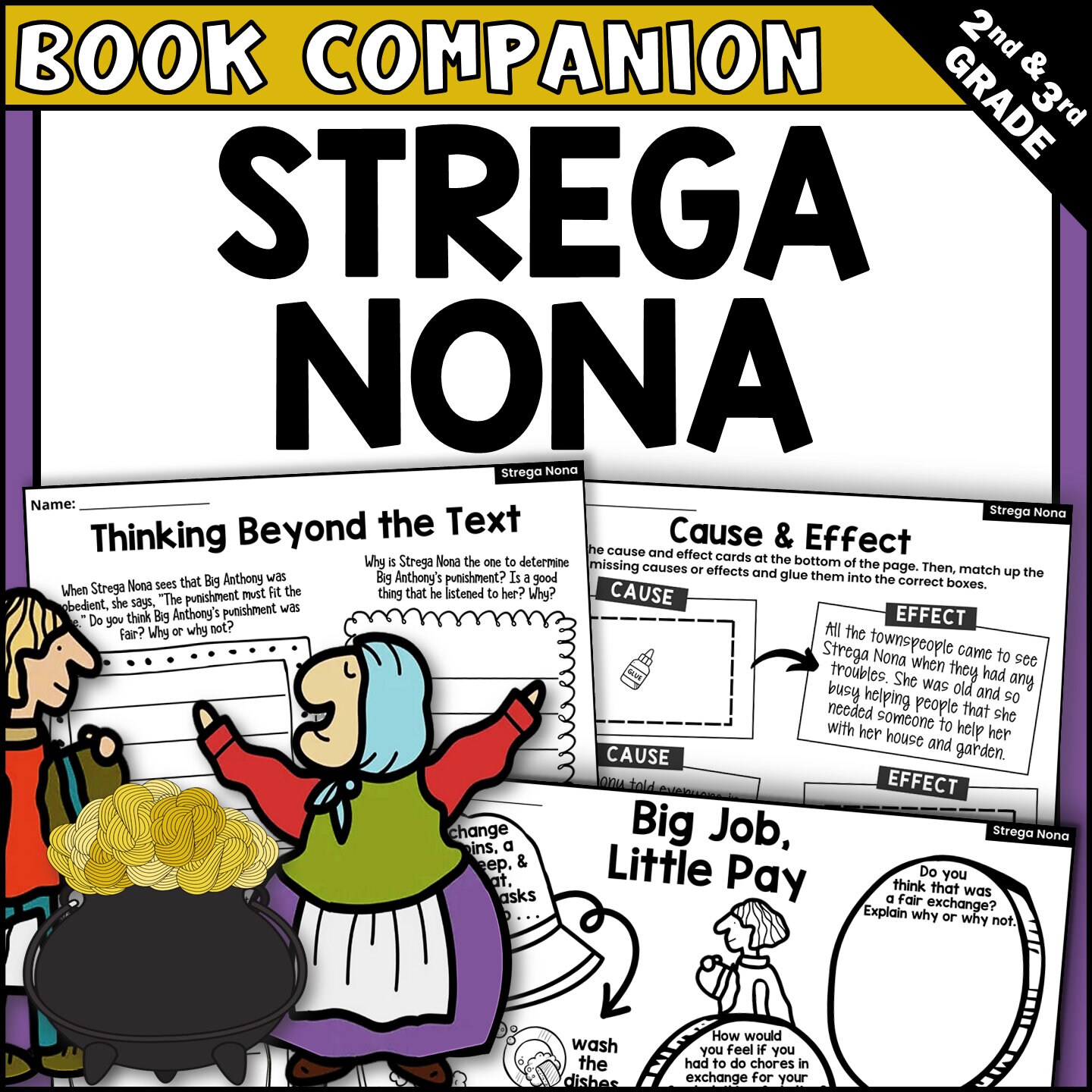 Strega Nona by Tomie Depaola Read-aloud Activities and Book Companion ...
