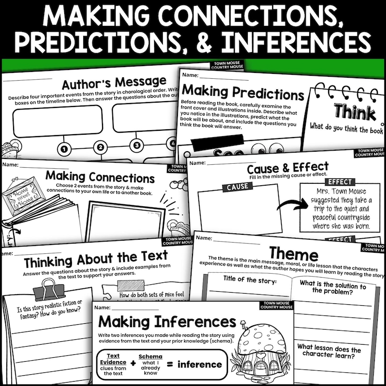 Town Mouse Country Mouse, by Jan Brett Interactive Read-aloud ...