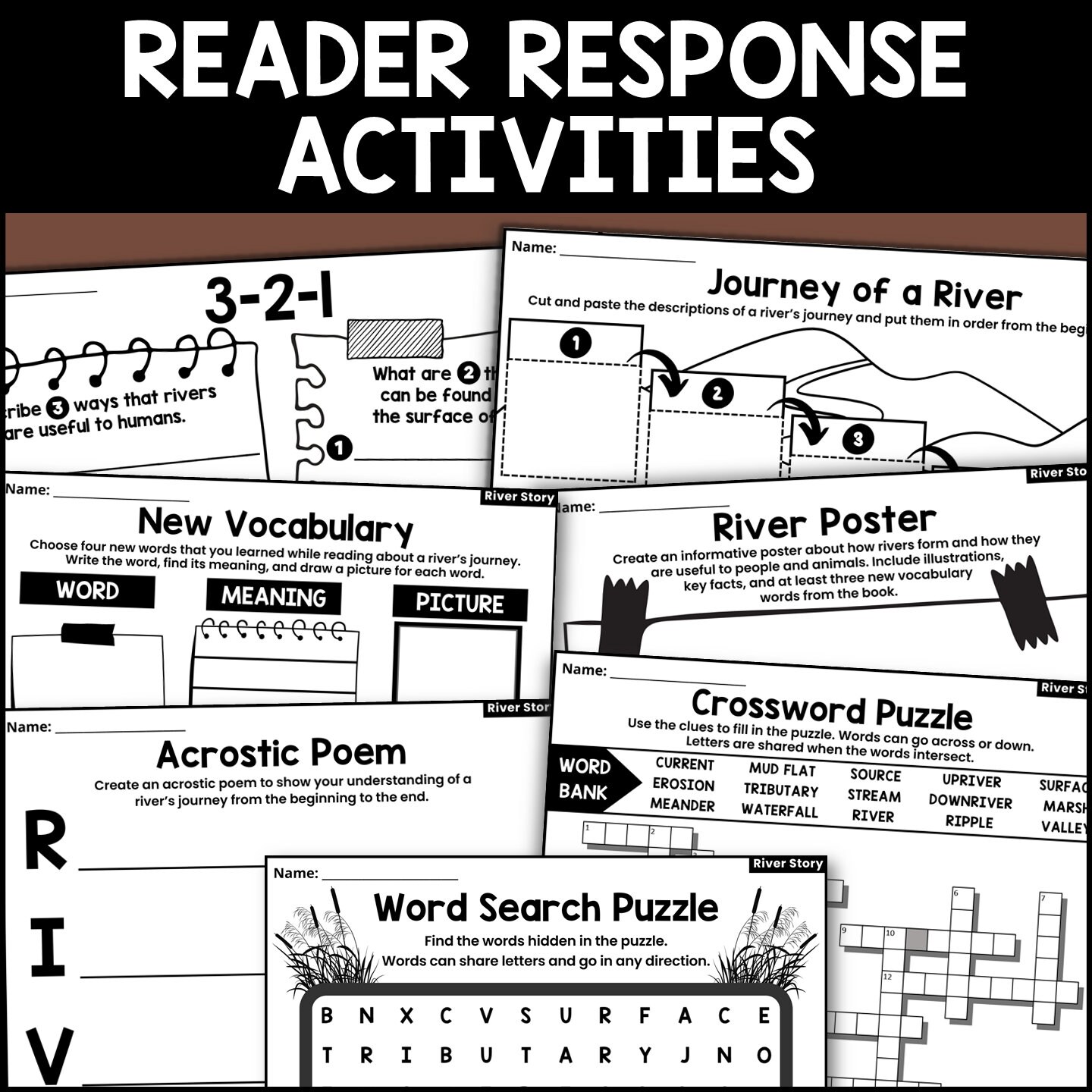 River Story Interactive Read-aloud and Book Companion Activities - Etsy