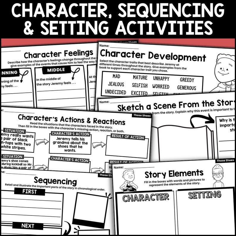 Those Shoes, by Maribeth Boelts Interactive Read-aloud Activities and ...