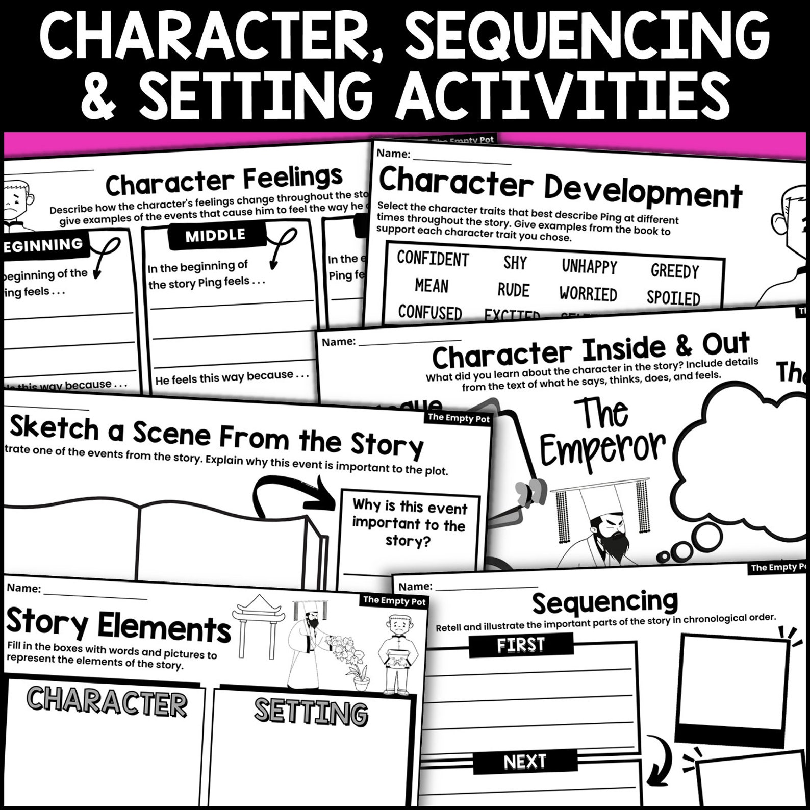 The Empty Pot Interactive Read-aloud Activities and Book Companion - Etsy