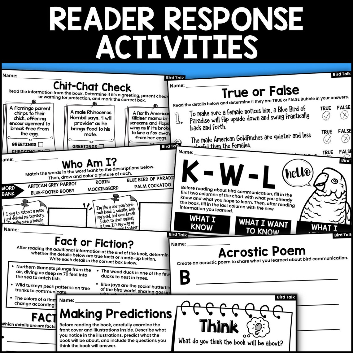 Bird Talk: What Birds Are Saying and Why Interactive Read-aloud ...