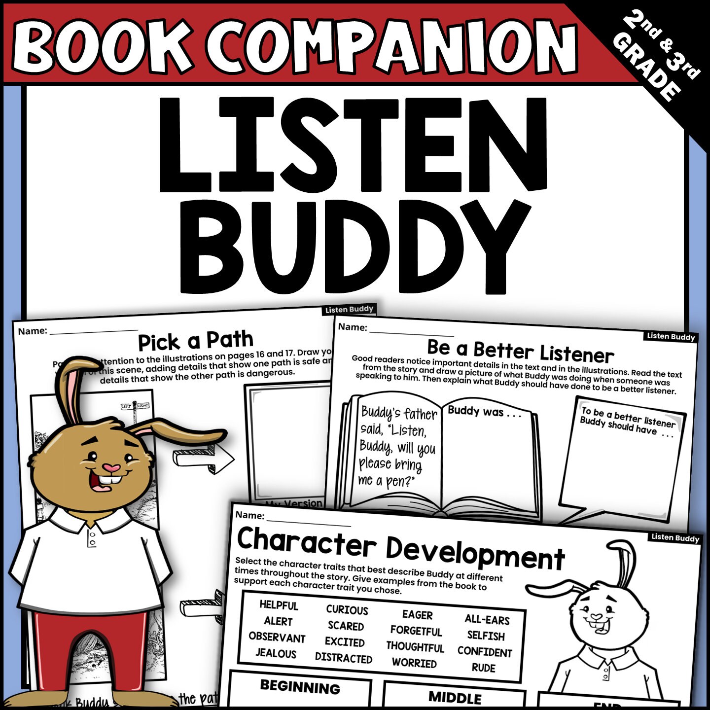 Listen Buddy Interactive Read-aloud Activities and Book Companion - Etsy