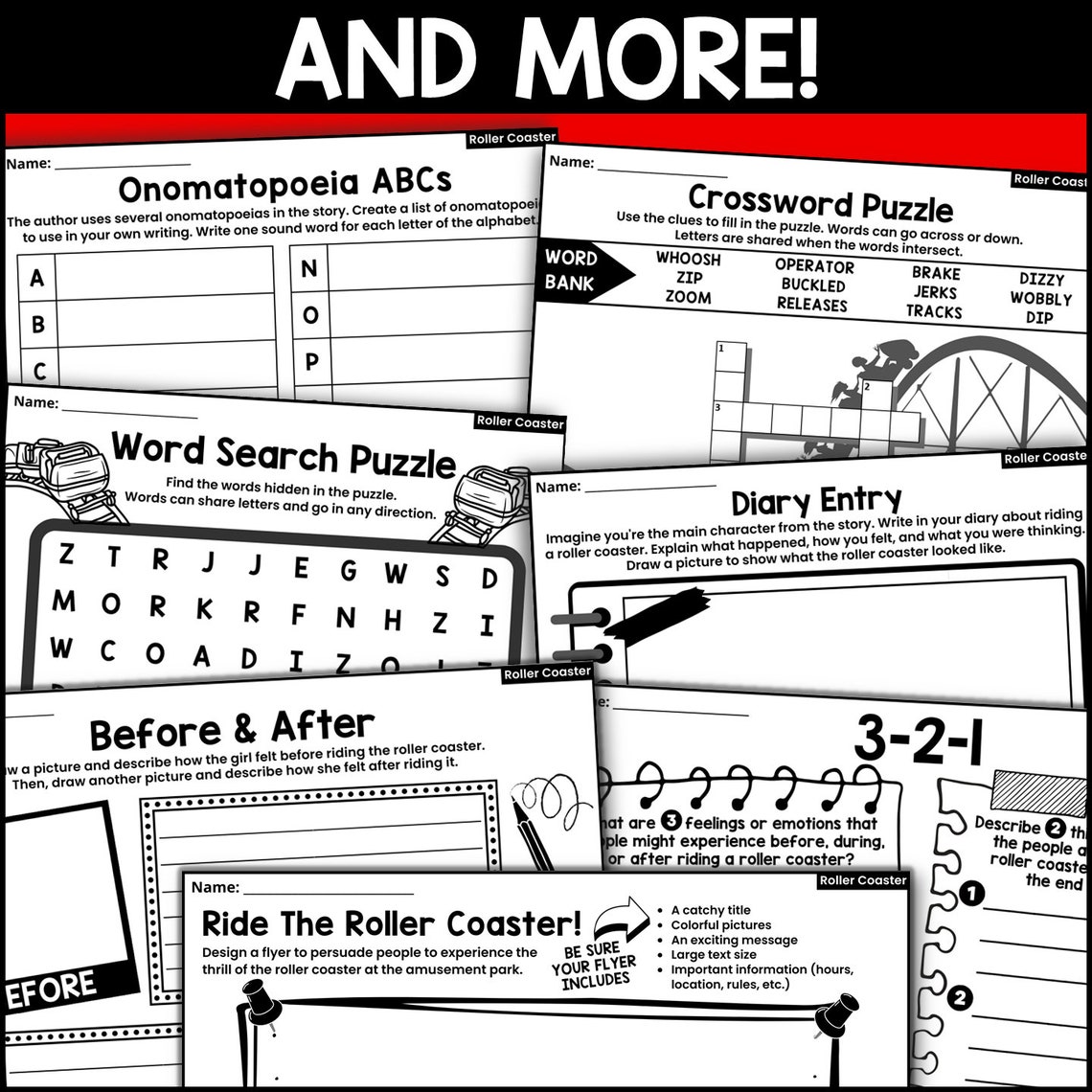 Roller Coaster, by Maria Frazee Interactive Read-aloud Activities and ...