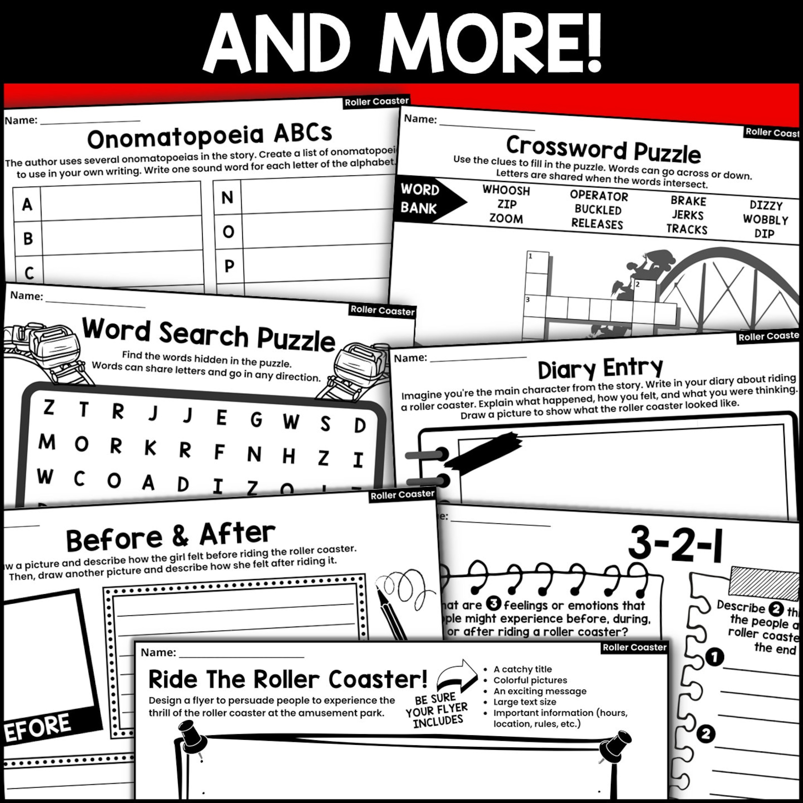 Roller Coaster, by Maria Frazee Interactive Read-aloud Activities and ...