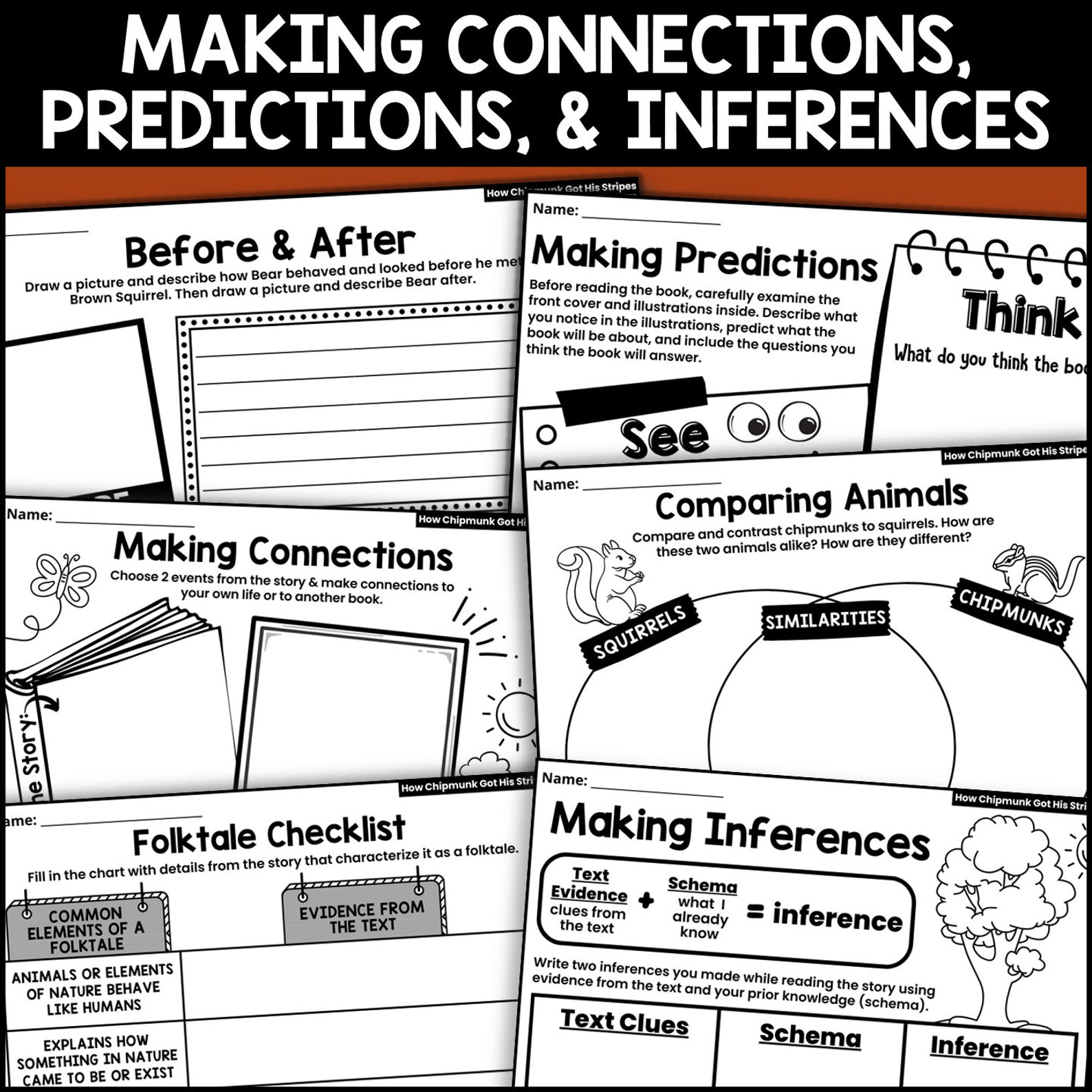 How Chipmunk Got His Stripes Interactive Read-aloud Activities and Book ...