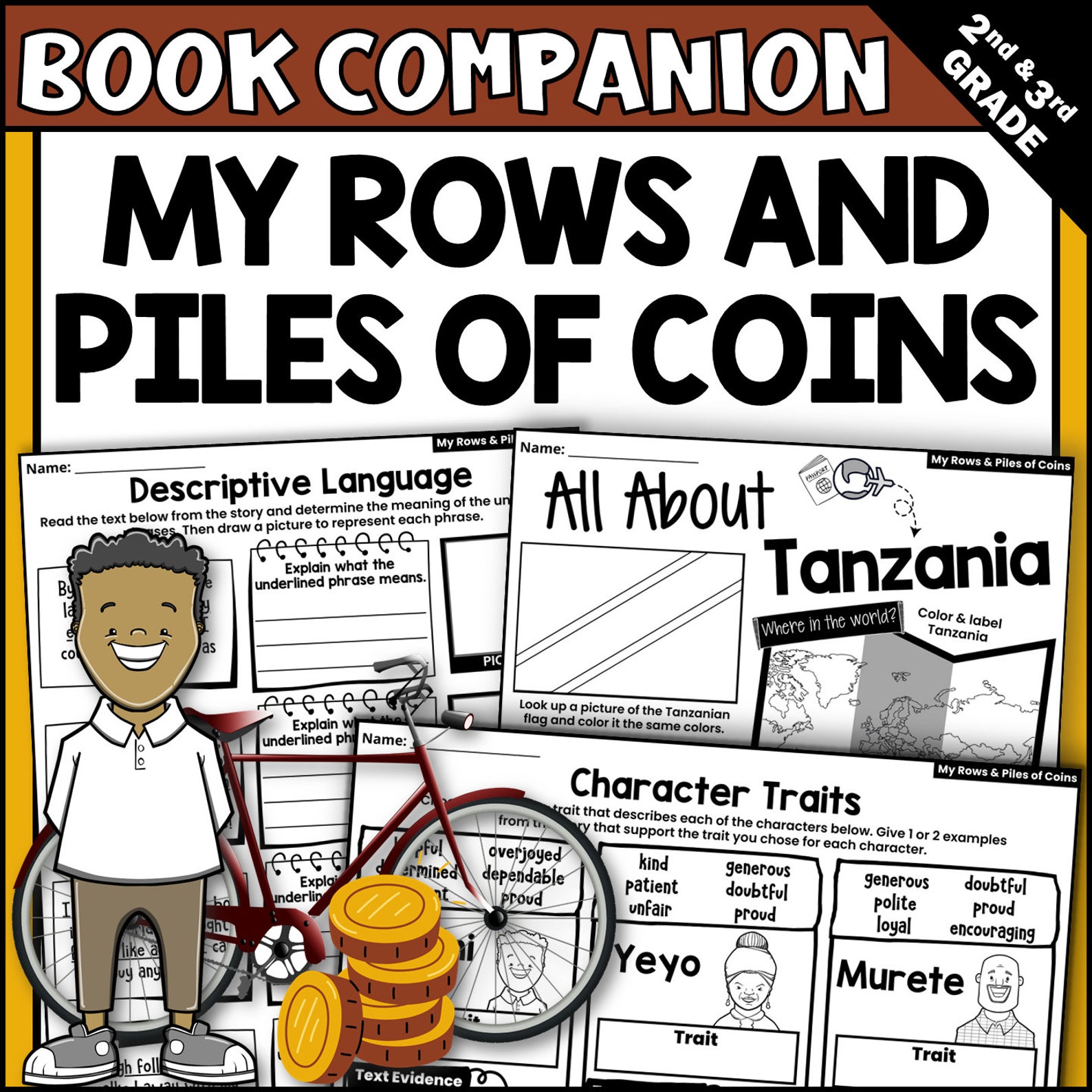 My Rows and Piles of Coins Interactive Read-aloud Activities and Book ...