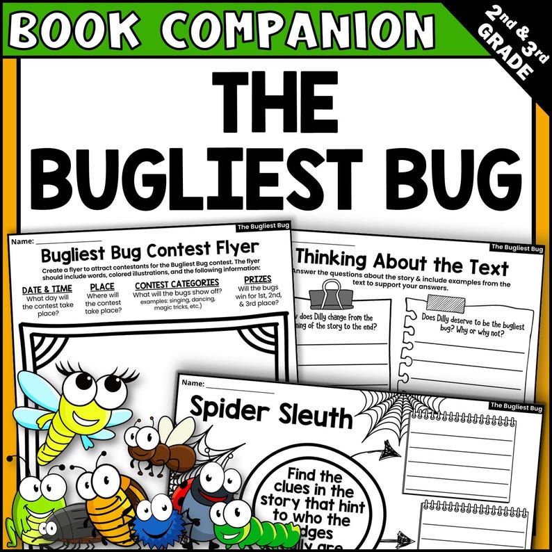 The Bugliest Bug Interactive Read-aloud Activities and Book Companion for IRA - Etsy