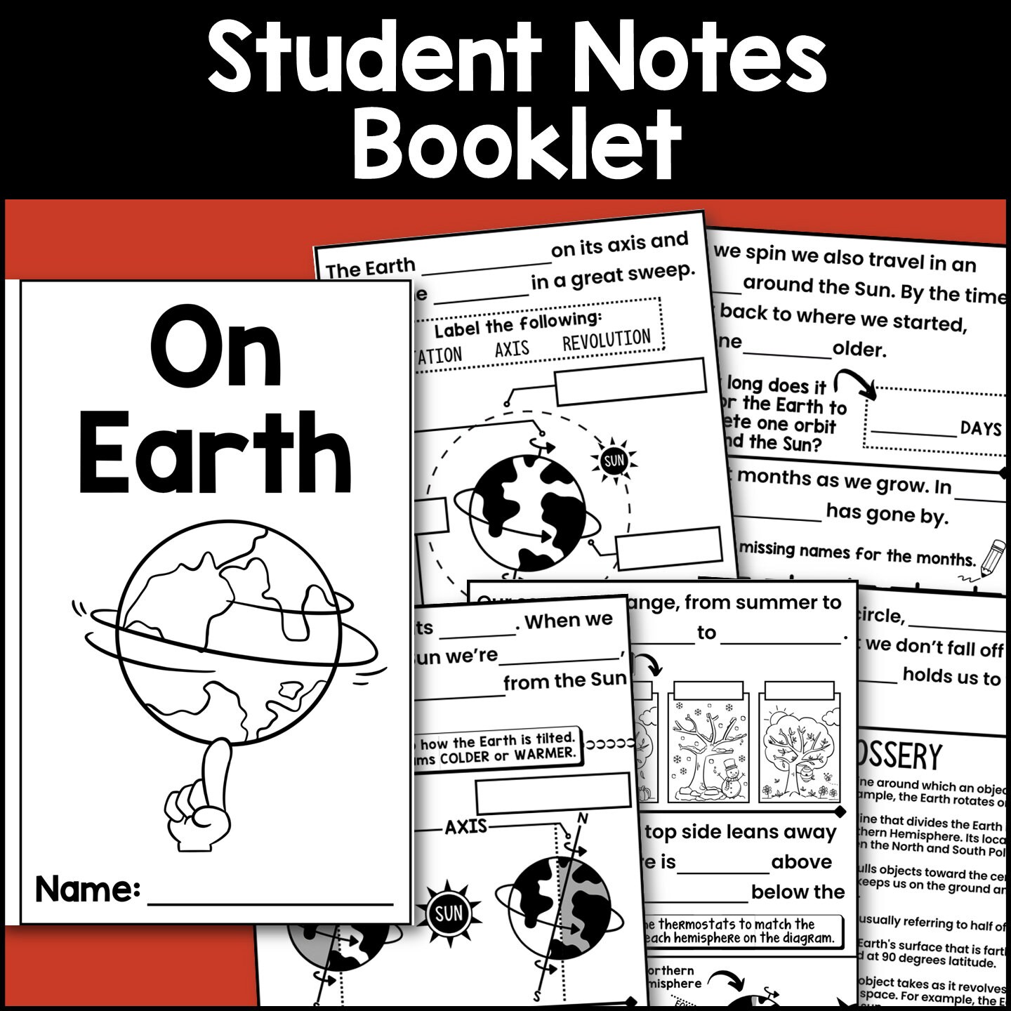 On Earth Interactive Read-aloud and Book Companion Activities - Etsy