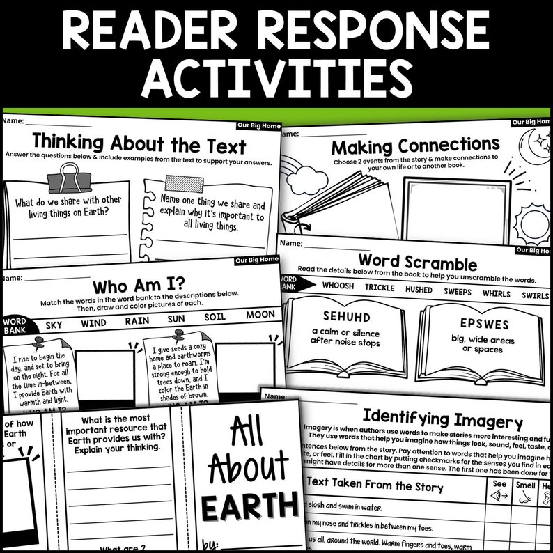 Our Big Home: an Earth Poem Interactive Read-aloud and Book Companion ...