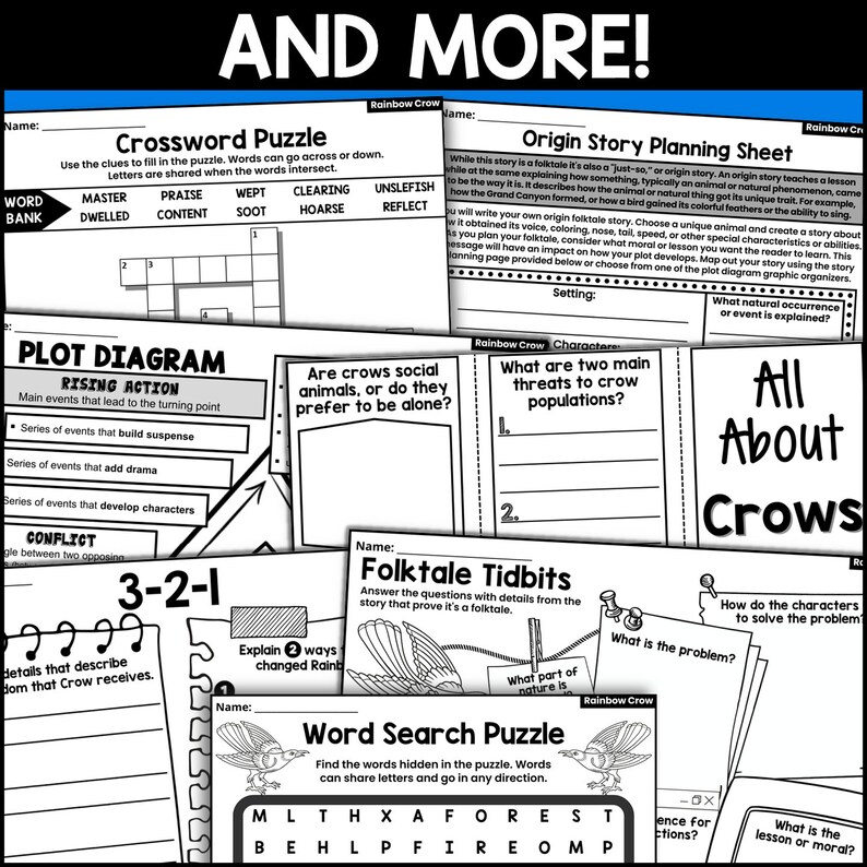 Rainbow Crow Interactive Read-aloud Activities and Book Companion - Etsy