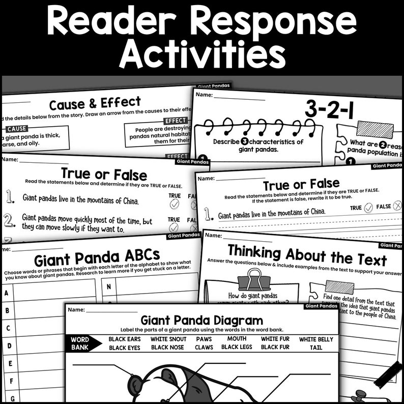 Giant Pandas by Gail Gibbons Interactive Read-aloud Activities and Book ...