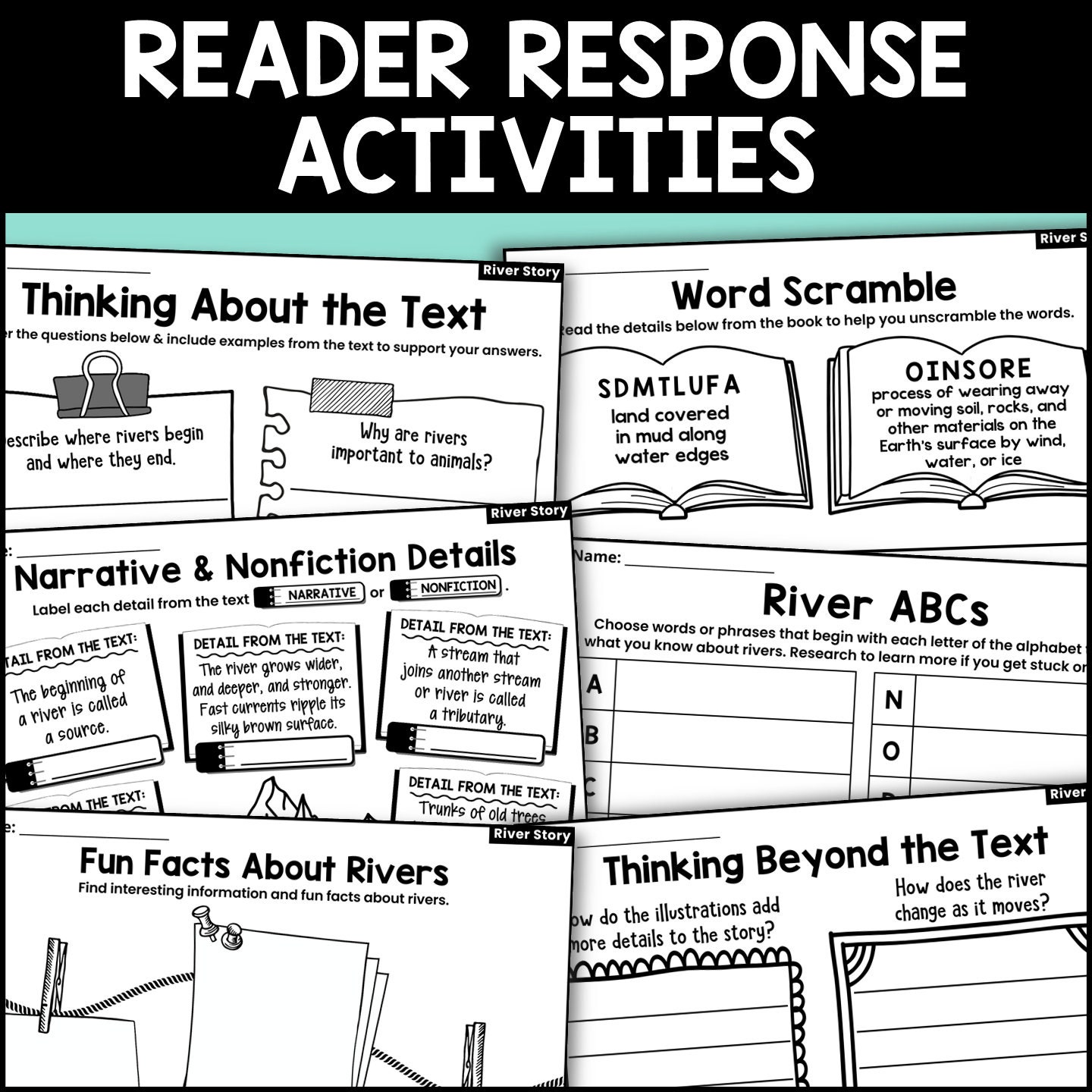River Story Interactive Read-aloud and Book Companion Activities - Etsy