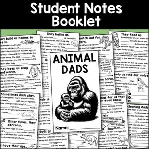 Animal Dads by Steve Jenkins Interactive Read-aloud Activities - Etsy